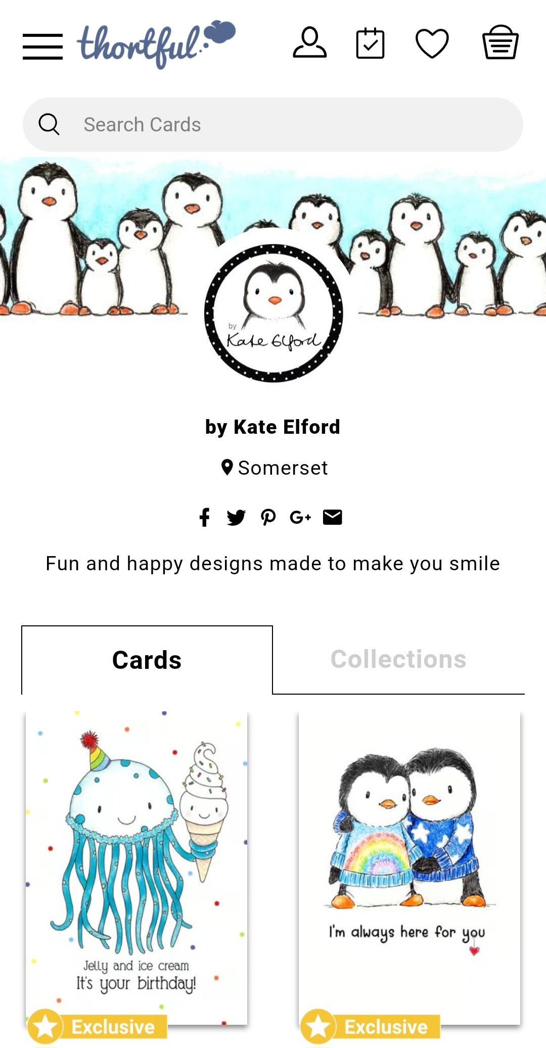 I'm on Thortful!! – by Kate Elford