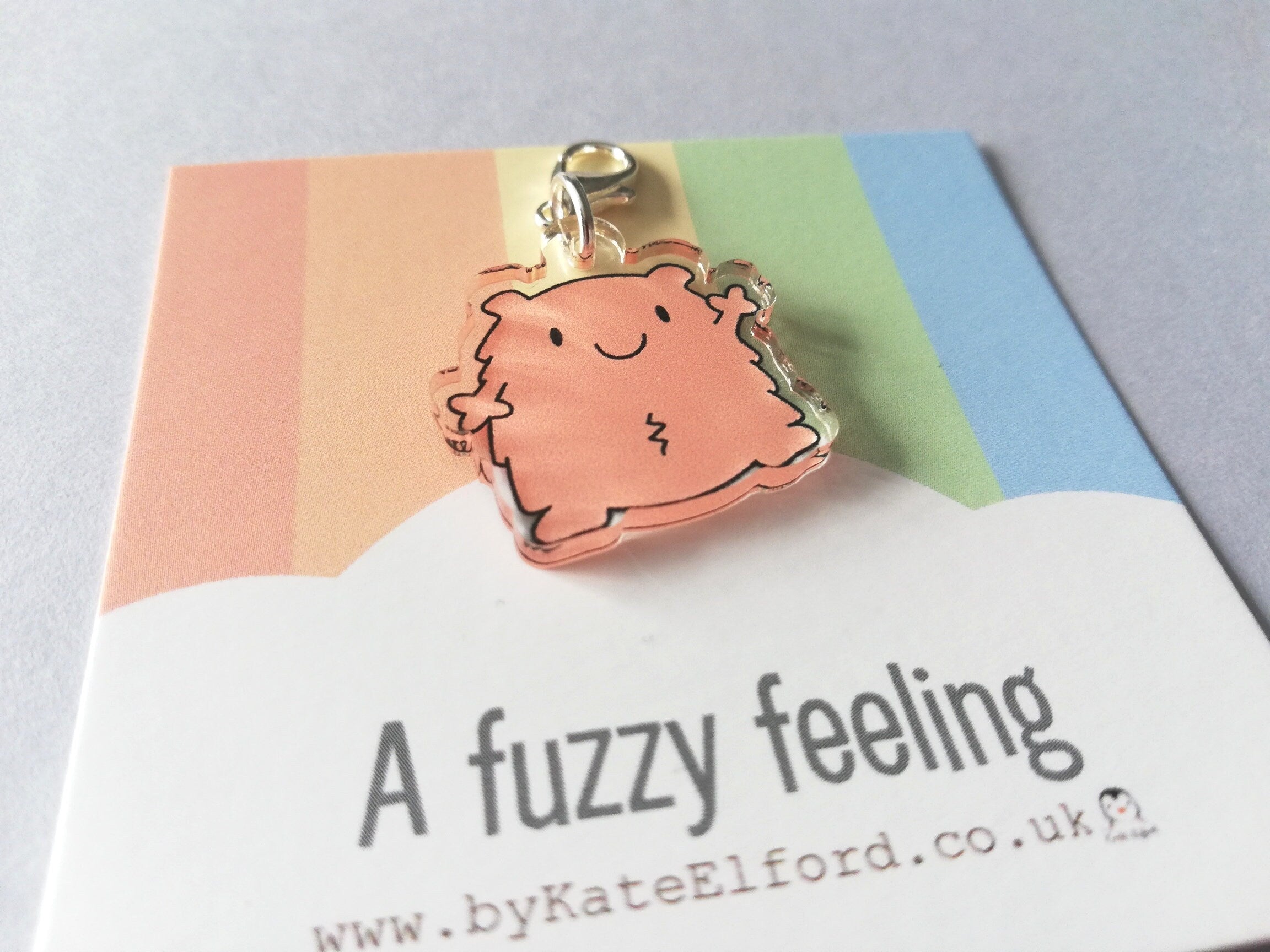 A fuzzy feeling stitch marker – by Kate Elford