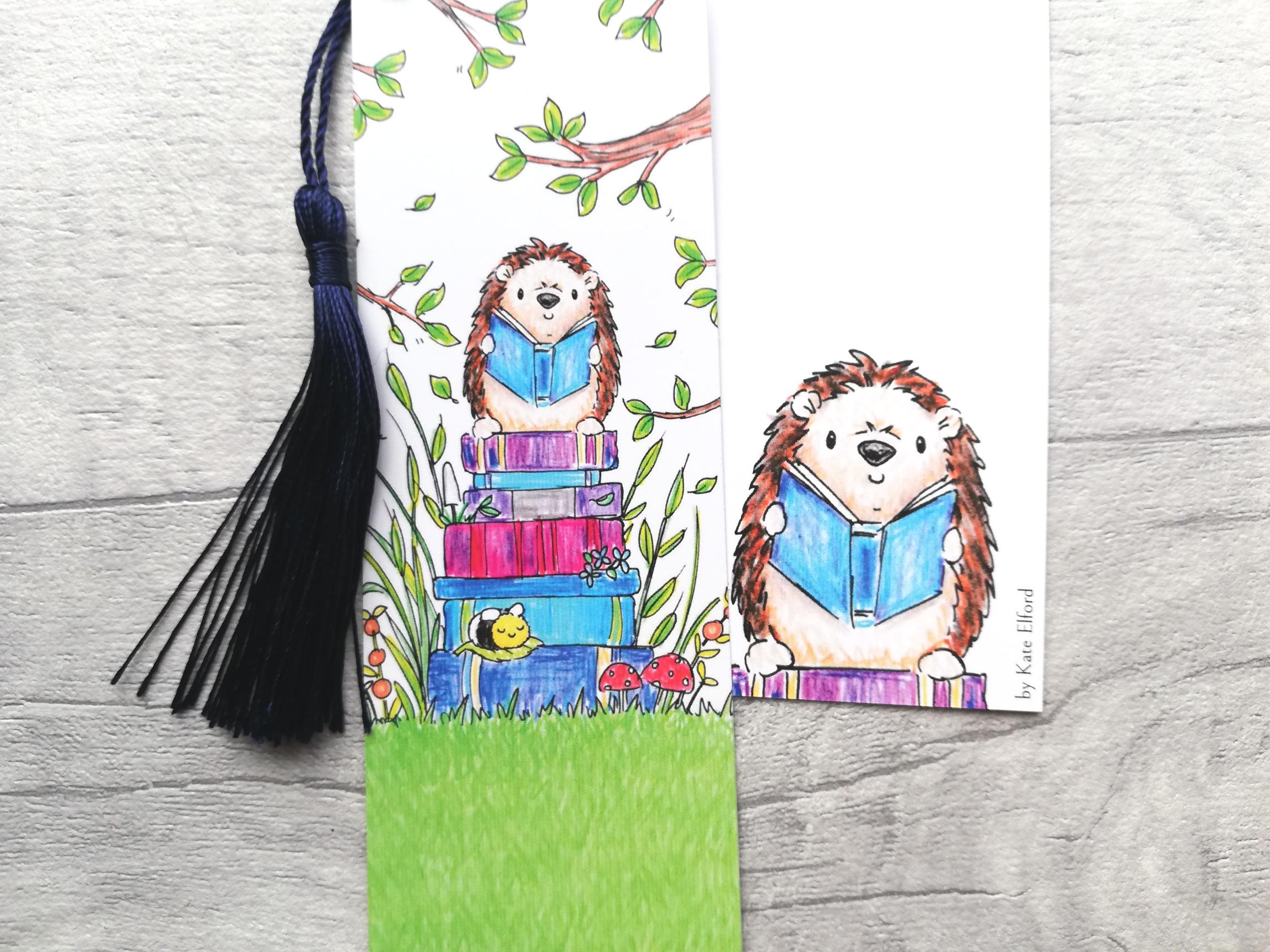 Hedgehog bookmark – by Kate Elford